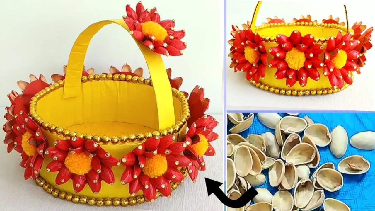 Best Out Of Waste Pista Shells | Amazing Craft Idea Out Of Pista Shells ...