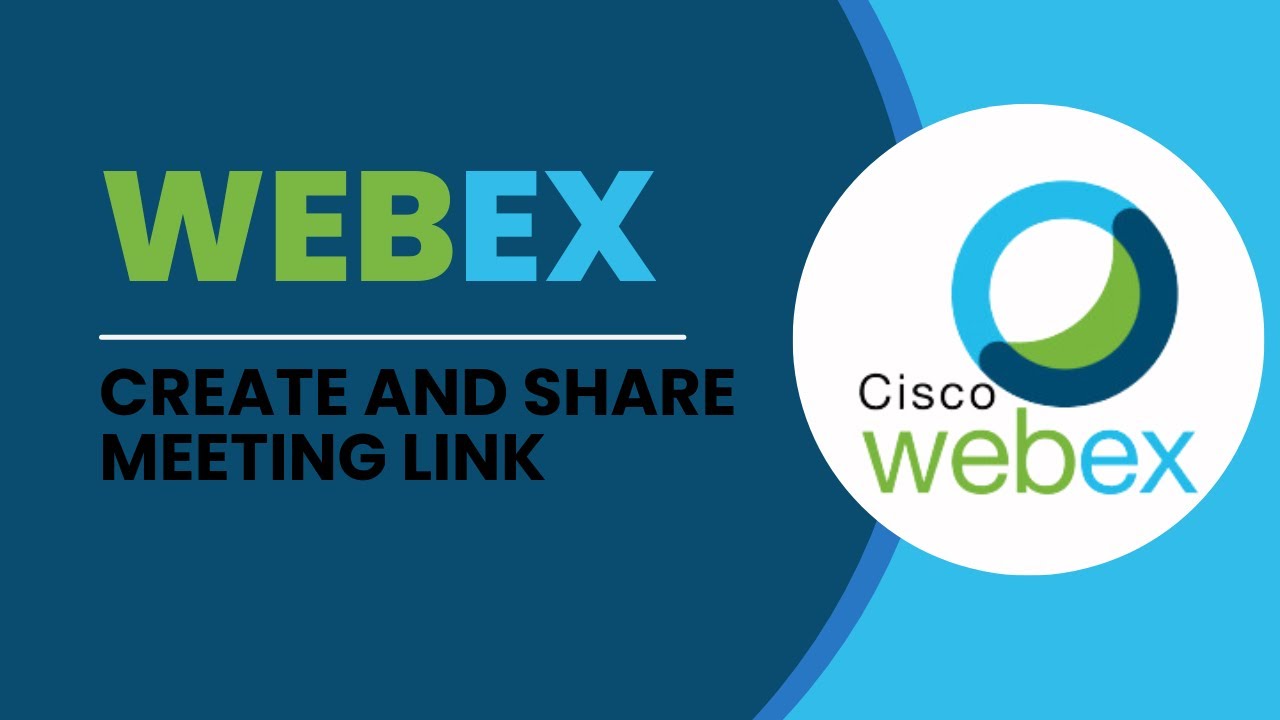 How To Create And Share Webex Meeting Link | Schedule A Meeting on ...
