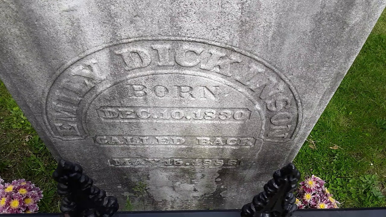 Emily Dickinson's Grave - YouTube