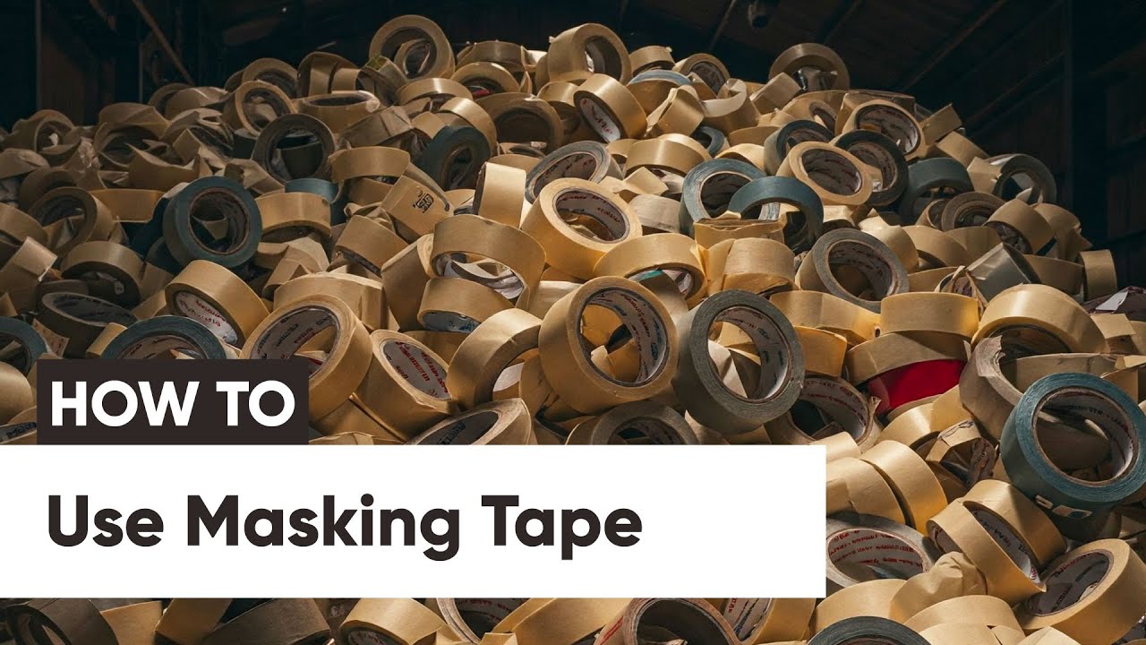 How to use masking tape - YouTube