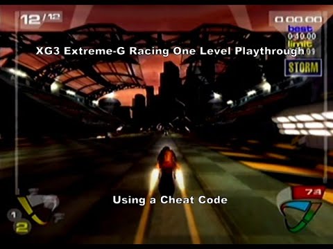 XG3 Extreme G Racing One Level Playthrough using a GameCube Cheat Code ...