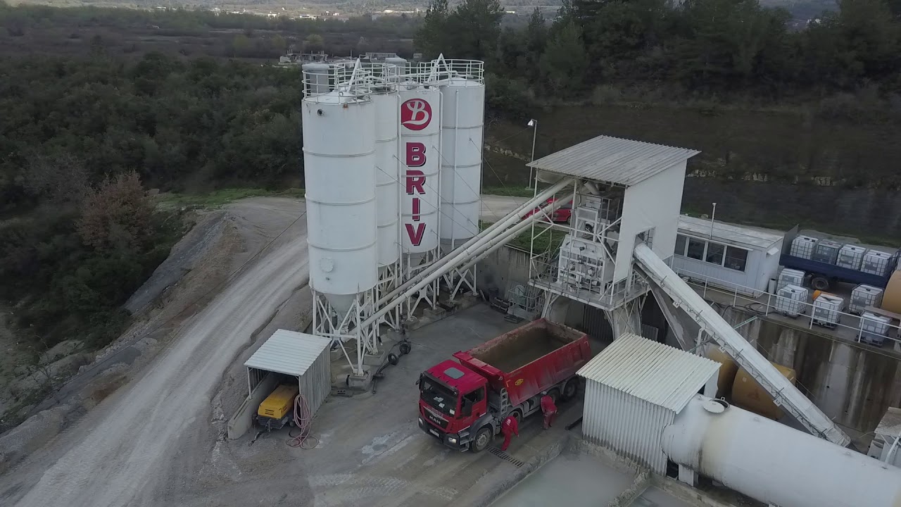 Briv Construction Concrete Batching Plant 1 - YouTube