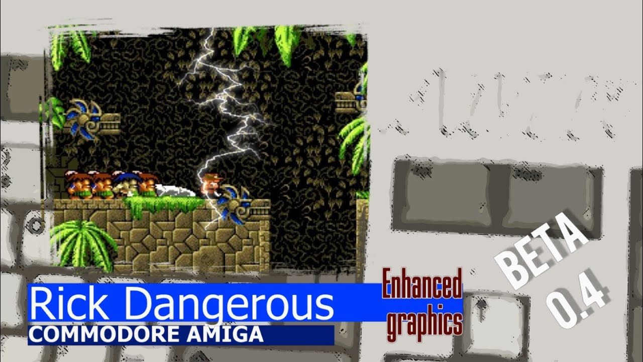 Commodore Amiga -=Rick Dangerous=- Enhanced graphics/beta 0.4 - YouTube