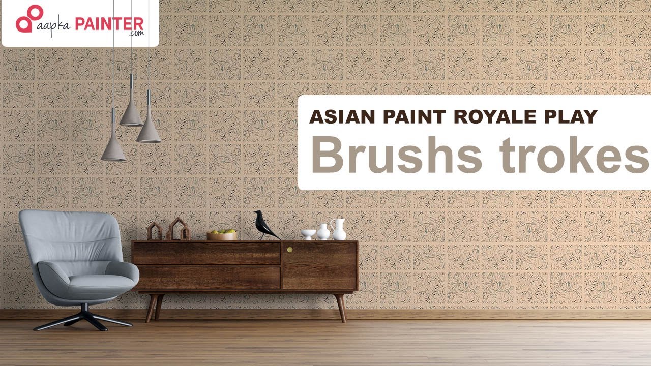 best and Easy way to do BRUSH STROKE texture | Asian paints royale play ...