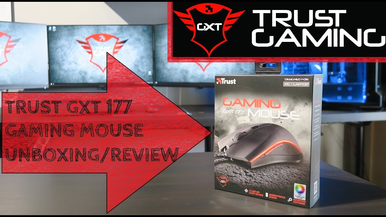 Trust GXT 177 Gaming mouse - unboxing & review - YouTube