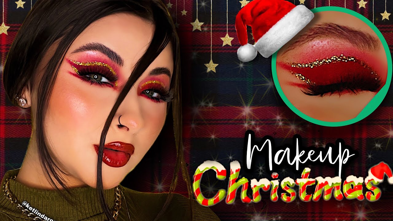 DIY Maquiagem para o NATAL - make perfeita para usar no Natal *maquiagem fácil e rápida* - YouTube