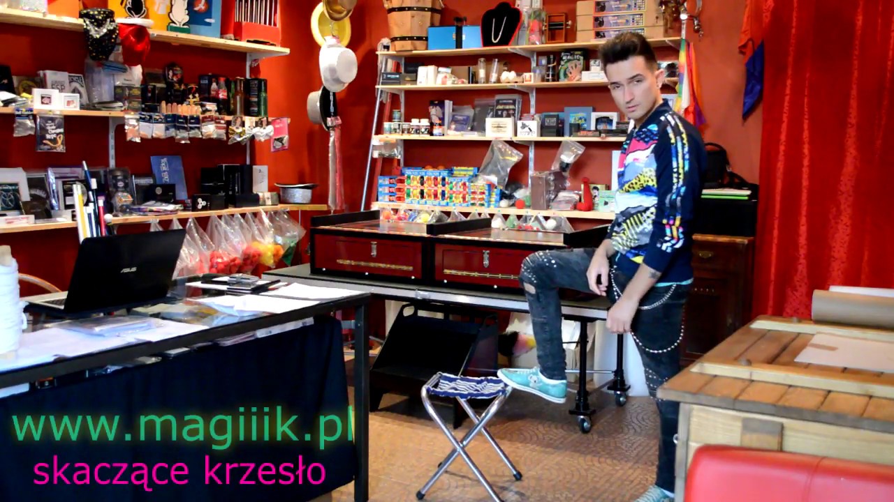 Jumping Stool (skaczące krzesło) na magiiik.pl - YouTube