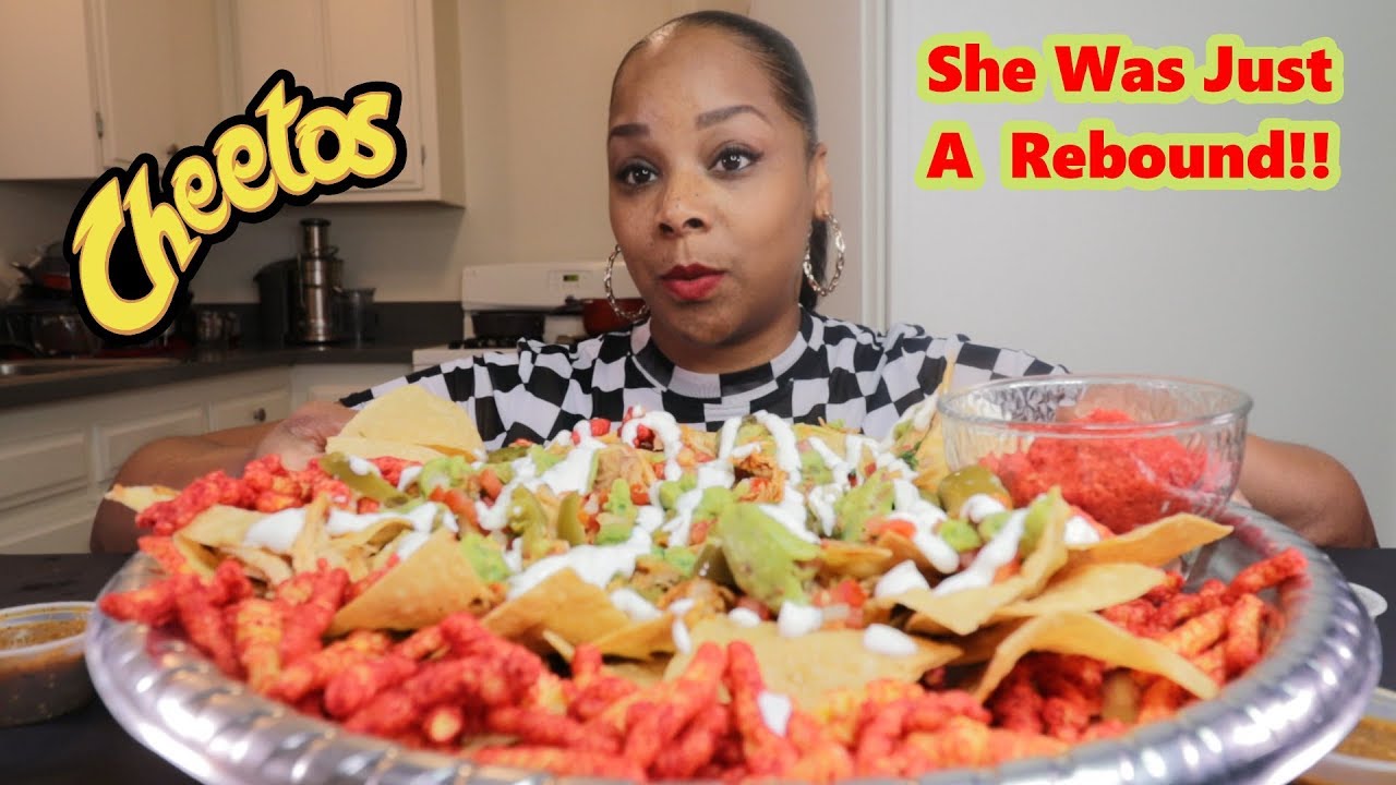 HOT CHEETOS LOADED NACHOS MUKBANG! - YouTube