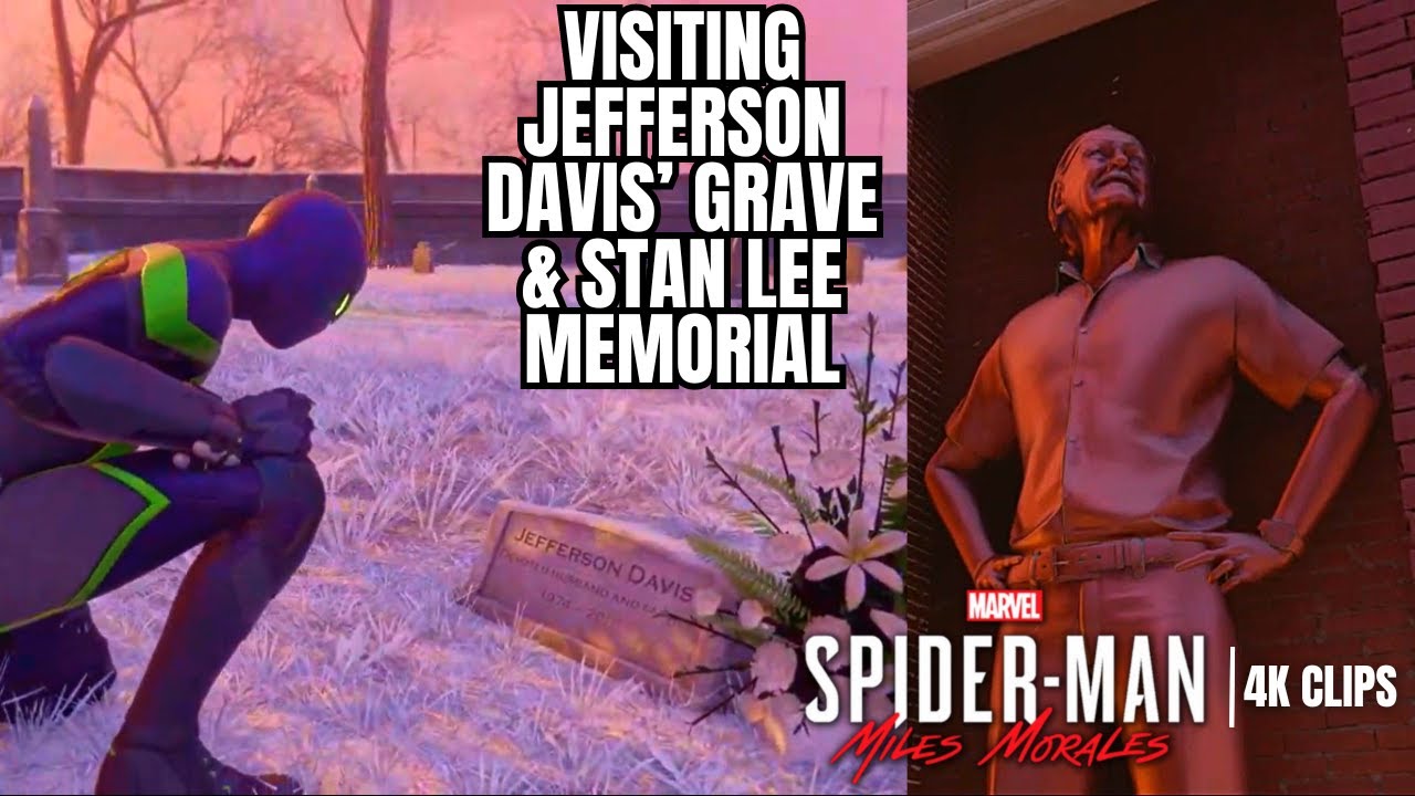 Visiting Stan Lee Memorial & Jefferson Davis' Grave | Marvel's Spider ...