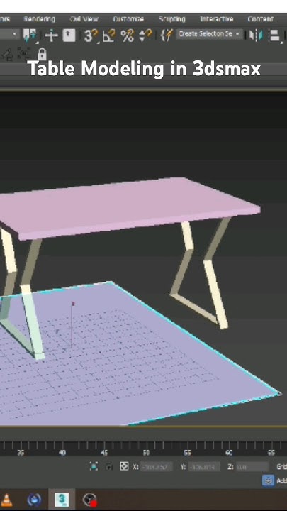 Table Modeling in 3dsmax | How to Model using Spline #3d #3dmodeling #tutorial - YouTube