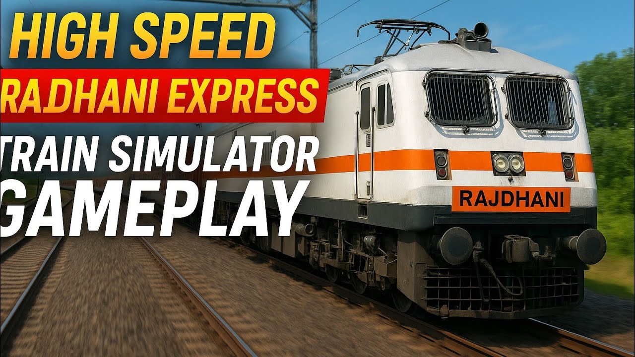 High Speed Rajdhani Express Crossing | Train Simulator Gameplay - YouTube