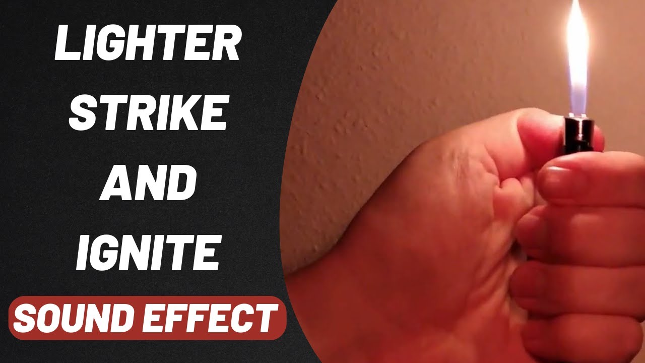 Lighter Strike and Ignite Sound Effect Stereo High Quality 96kHz - YouTube