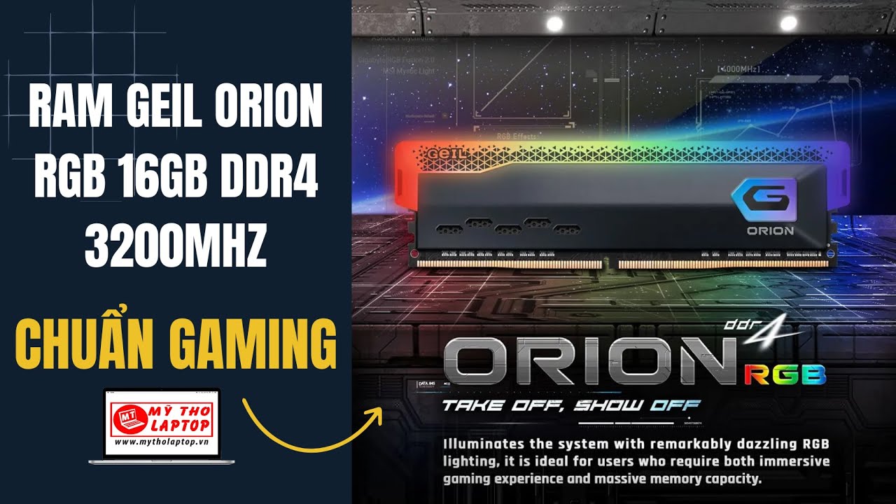 RAM GEIL ORION RGB DDR4 3200MHZ chuẩn đẹp cho PC Gaming - YouTube
