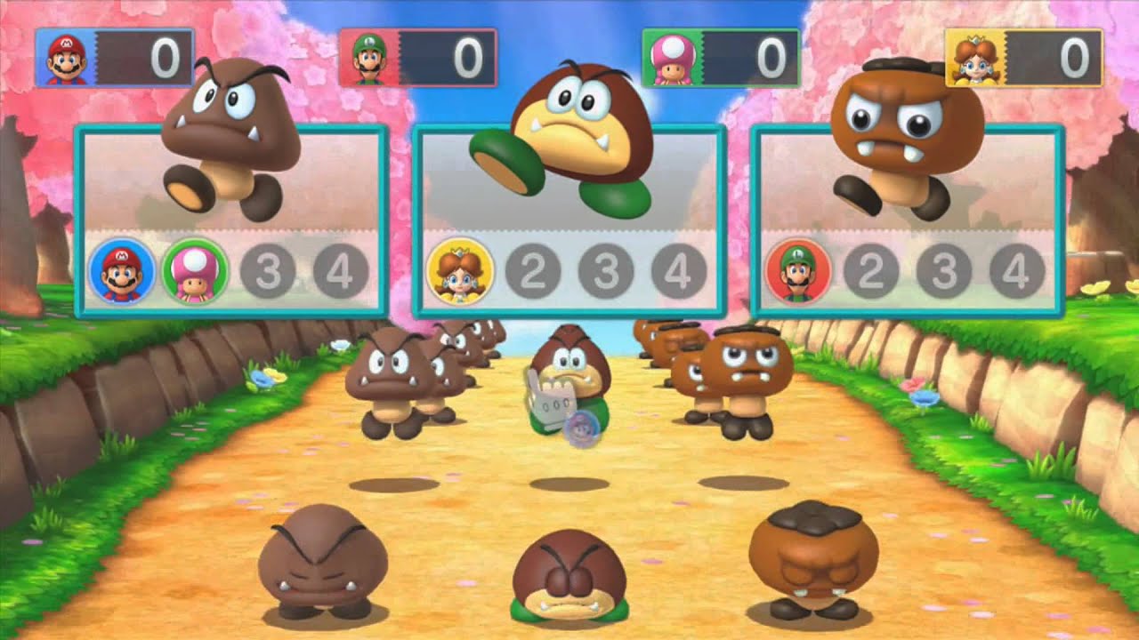 Mario Party 10 - Mini Game Series - Goomba Gallop - YouTube