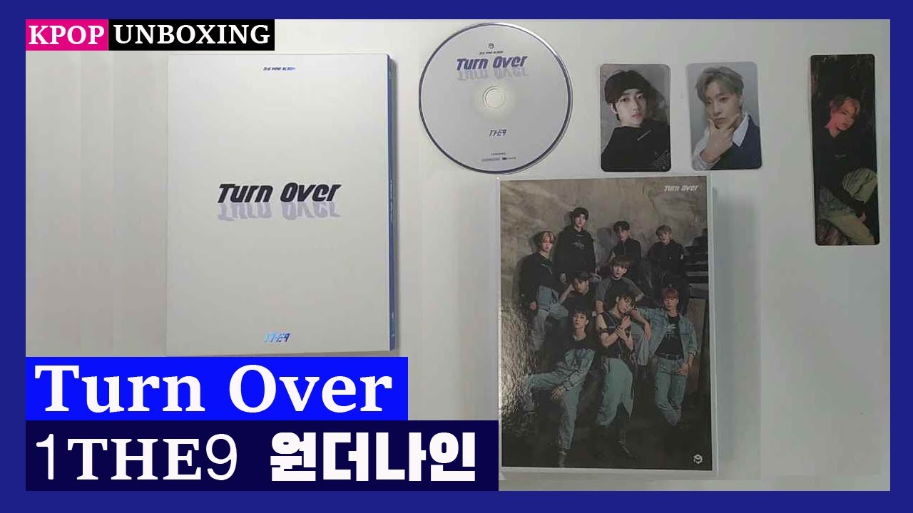 Unboxing 1THE9 [Turn Over] 원더나인 3rd mini album Kpop Unboxing 케이팝 언박싱 ...