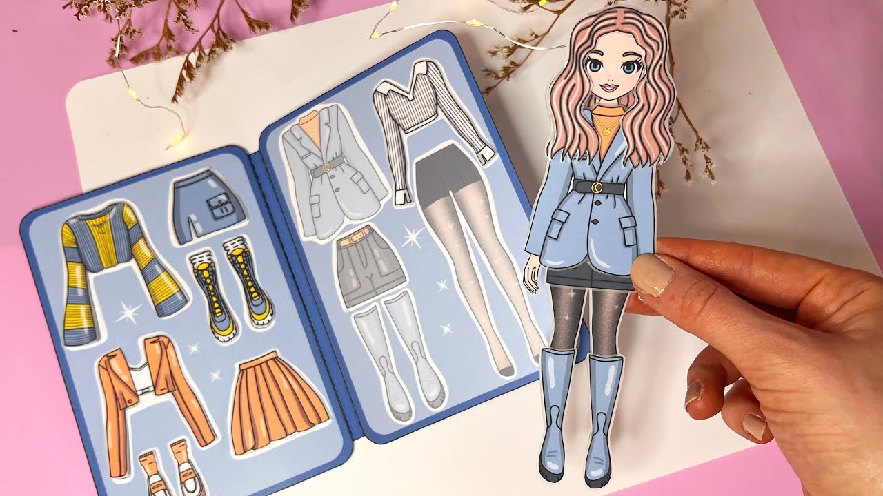 Fashion Paper Doll DIY | Step by step tutorial - YouTube
