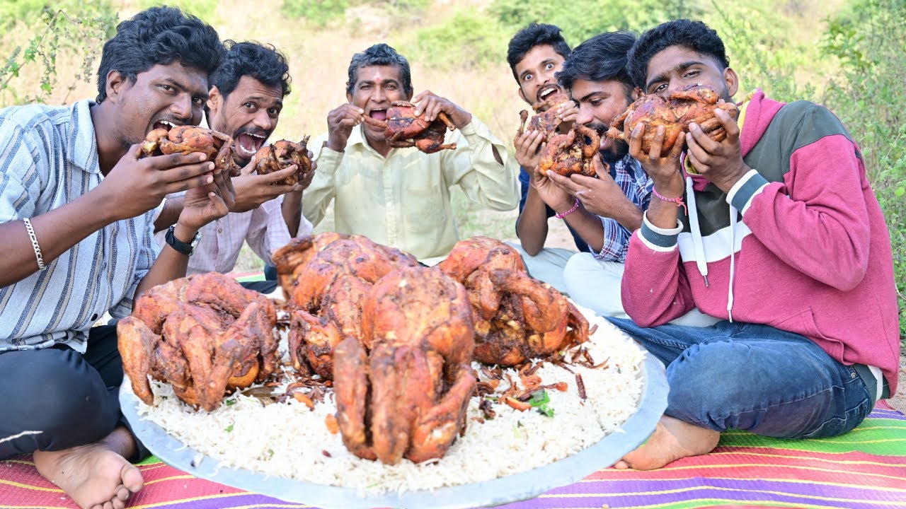 ARABIAN FULL CHICKEN MANDI BIRYANI ||Village Mandi Biryani||Chicken ...