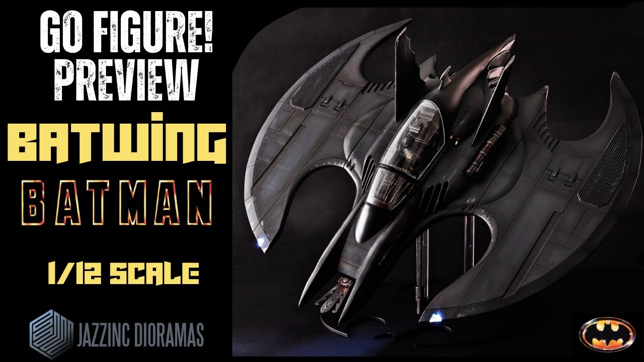 JAZZINC DIORAMAS BATMAN 1989 BATWING 1/12 SCALE PREVIEW - YouTube