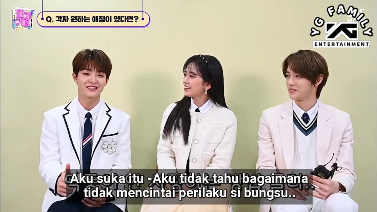 [SUB INDO] 'TREASURE Jihoon X IZONE Yujin X NCT Sungchan' 3MC wawancara pertama| MC SBS INKIGAYO ...