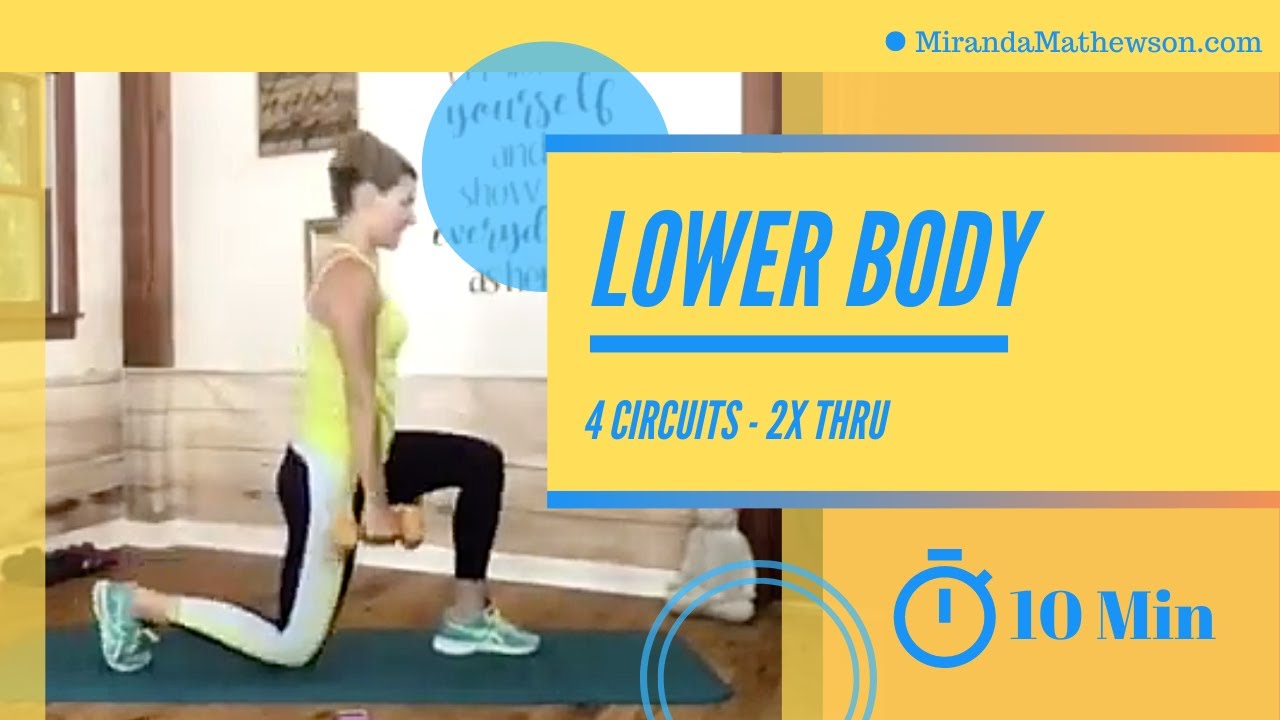 LEG DAY AT HOME - low impact circuit - 10 minute workout - YouTube