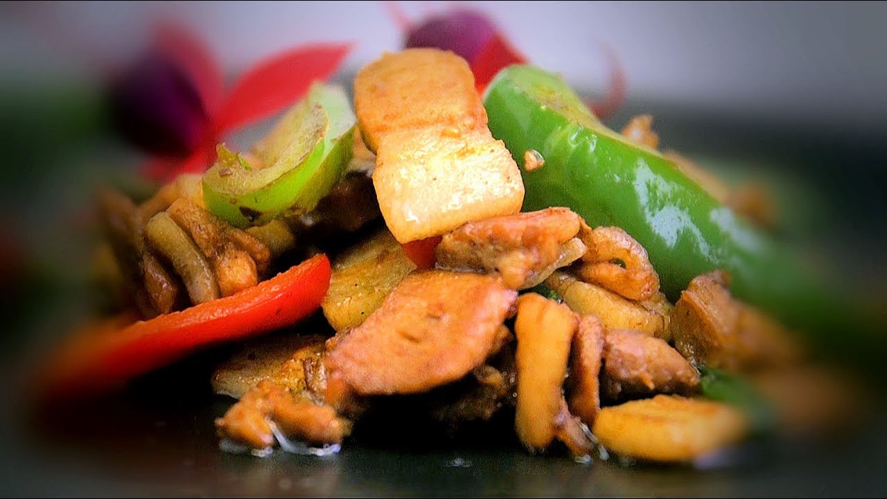 Twice Cooked Pork (Hui Guo Rou) Chinese Style Cooking Recipe - YouTube