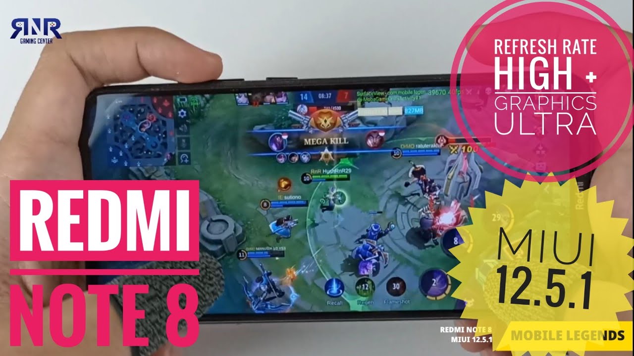 Redmi Note 8 Mobile Legends Test Ultra Graphics setelah Update MIUI 12. ...