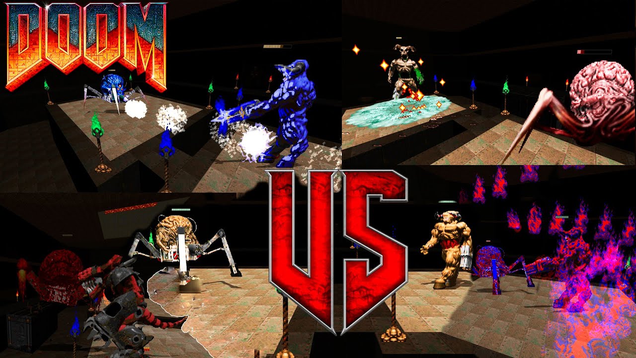 "all Mastermind levels" vs "all Cyberdemons levels" - Colorful Hell: Doom - Boss Monster ...