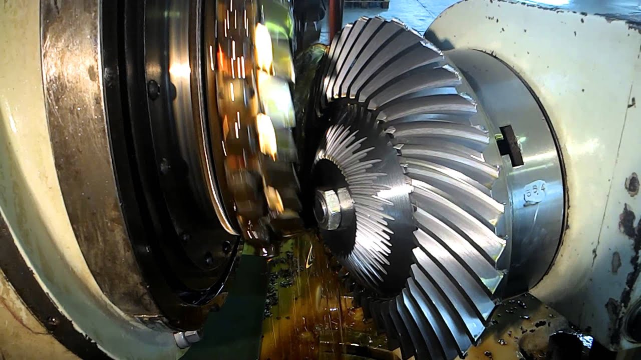 Engranaje Conico helicoidal - YouTube