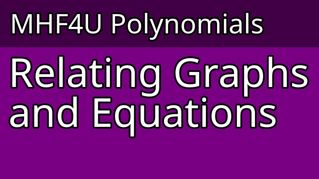 MHF4U - Relating Graphs and Equations of Polynomial Functions - YouTube
