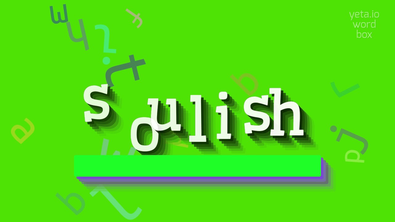 How to say "soulish"! (High Quality Voices) - YouTube