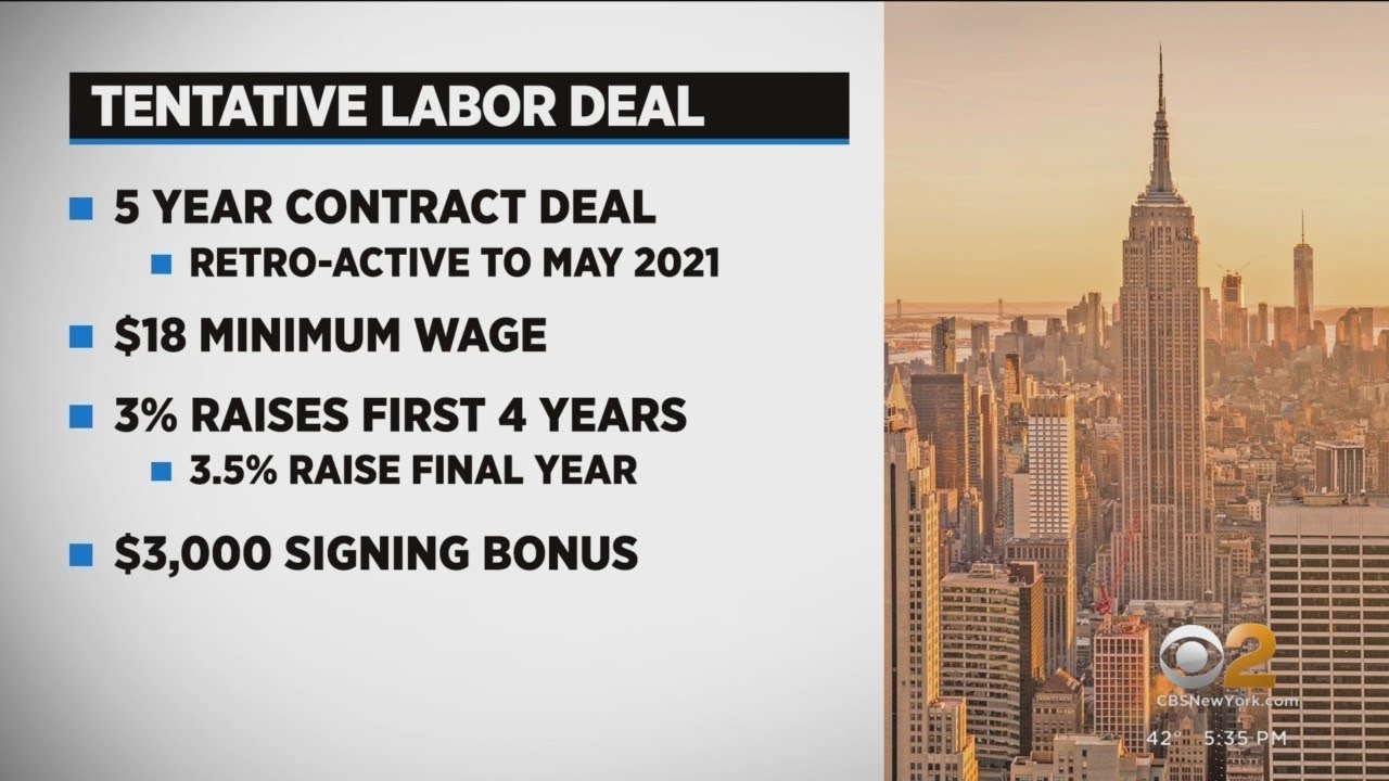 NYC reaches labor agreement with DC 37, largest municipal union - YouTube