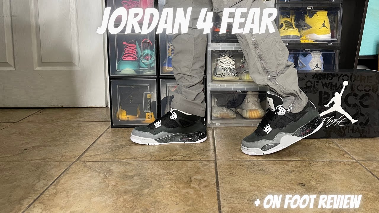 Jordan 4 Fear 2024 Review + On Foot Review - YouTube
