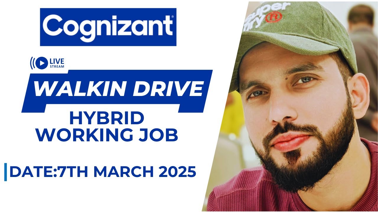 🔥 Cognizant Mega Walk-in Drive 🚀 | Hybrid Job (3 Days WFO 🏢 + 2 Days ...