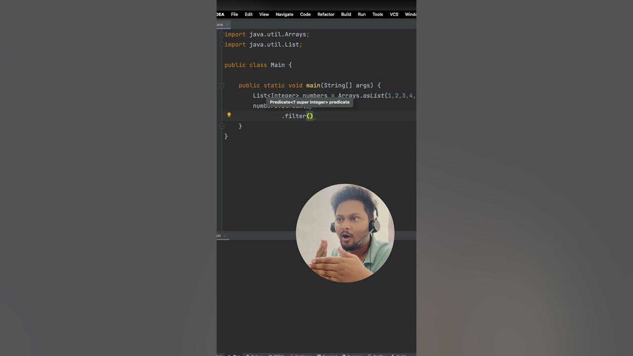 Filter In Java Stream Api Code Java Javaprogramming Programming Youtube