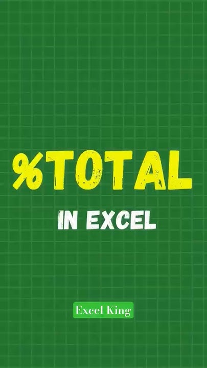 How to Calculate % Total in Excel - Easy Tutorial! 📊#ExcelTips #ExcelTutorial #PercentInExcel # ...