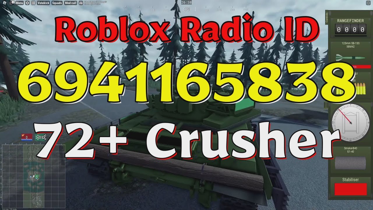 Crusher Roblox Radio Codes/IDs - YouTube