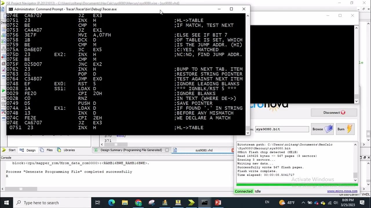 Bit-sliced CPU running Tiny Basic - YouTube