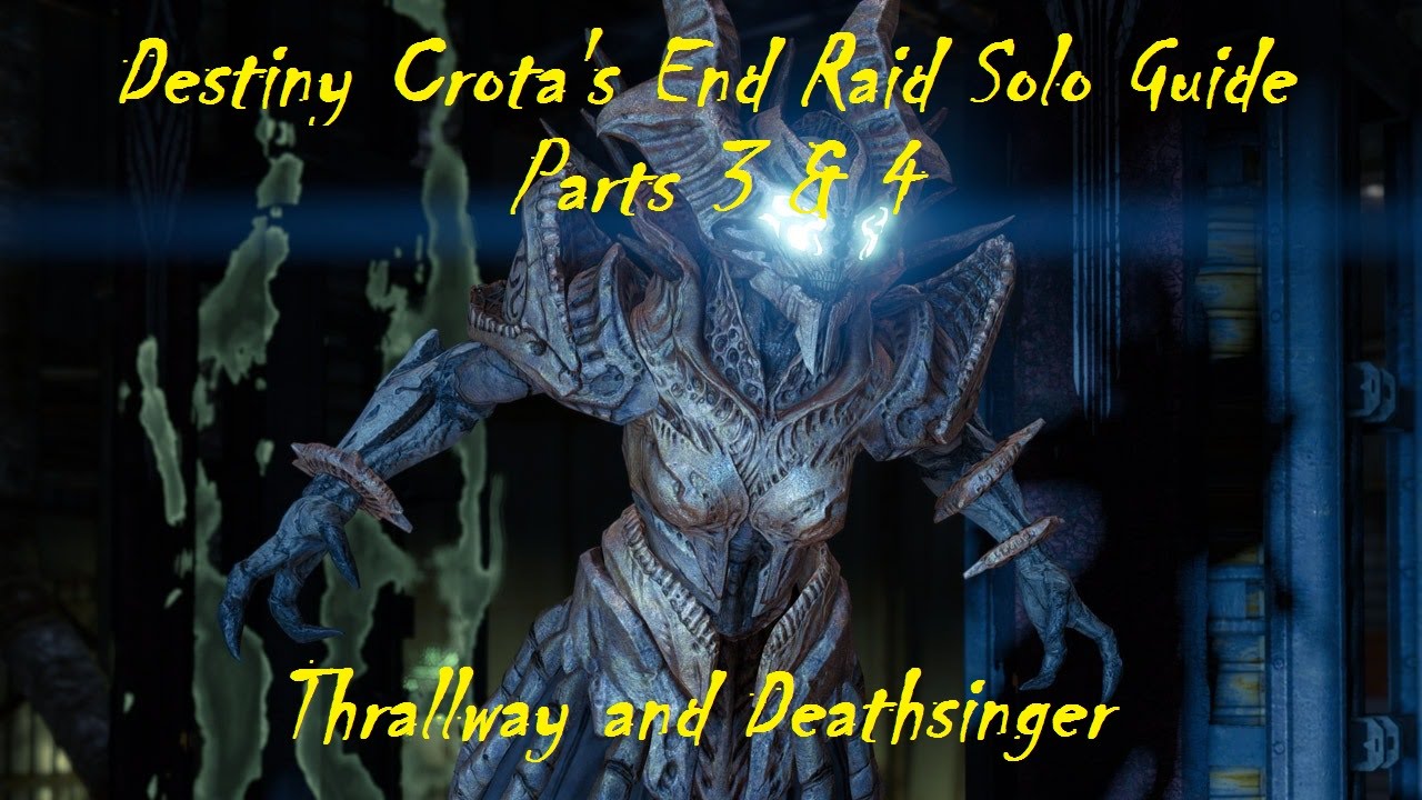 Destiny Crota's End Raid Solo Guide - Parts 3 & 4 - YouTube