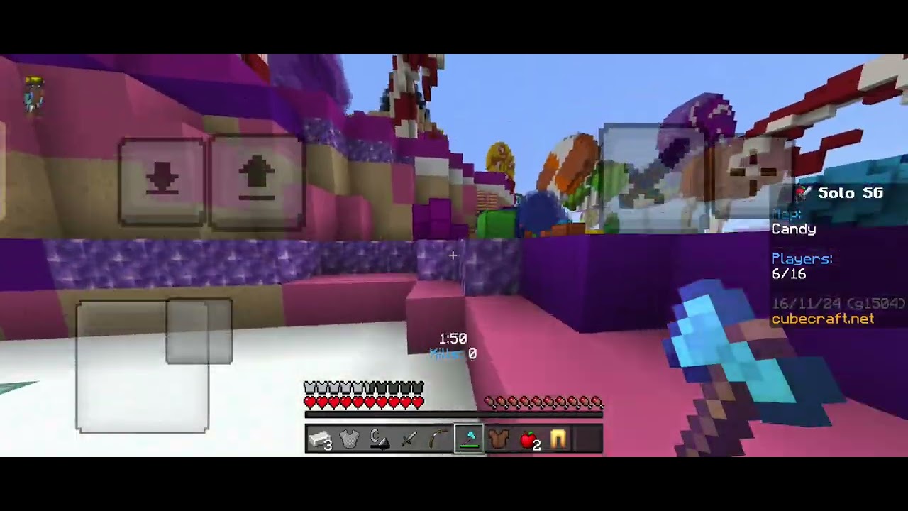 playing survival games in cubecraft #minecraft #cubecraft - YouTube