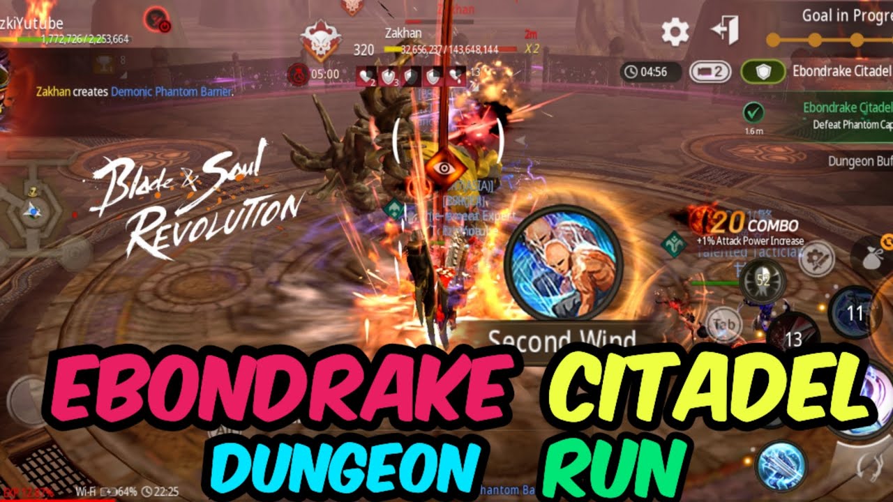Ebondrake Citadel Dungeon Run | Mmorpg Blade and Soul Revolution - YouTube