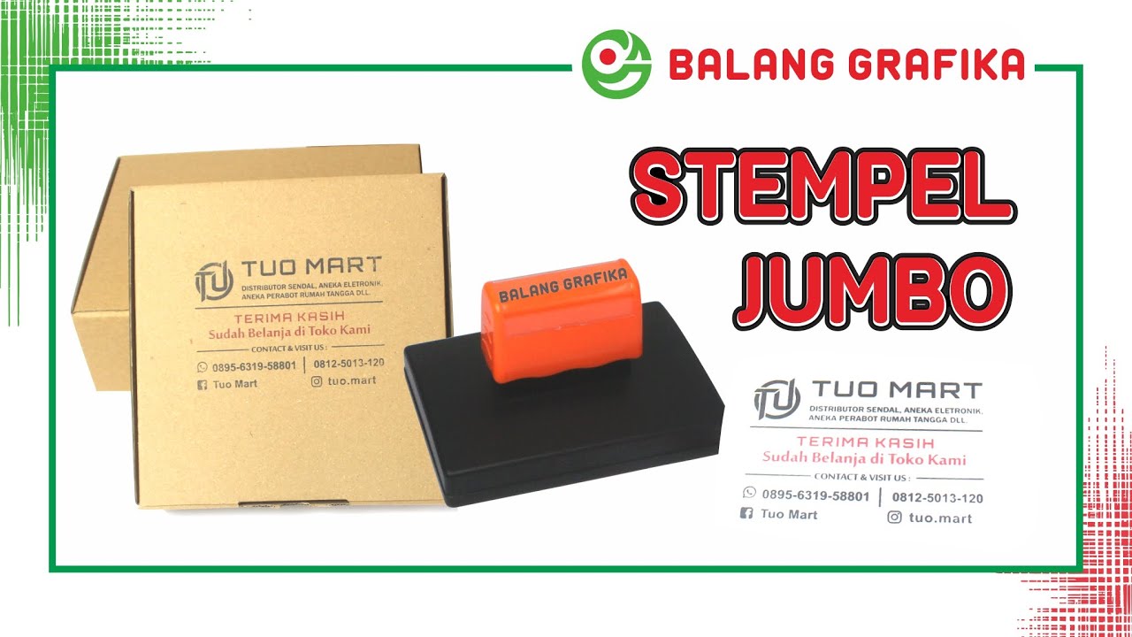 Review Stempel Flash ukuran jumbo untuk paper bag, kardus, kotak ...