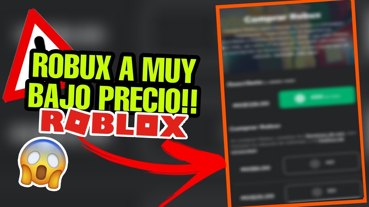 ¡ROBLOX ESTA DANDO ROBUX A MUY BAJO PRECIO *Aprovecha antes de que lo ...