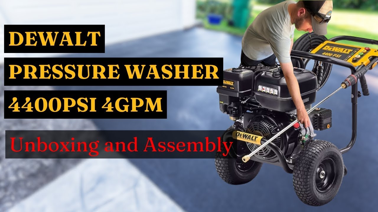 Unboxing the DEWALT 4400PSI 4GPM/15.0LPM Petrol Pressure Washer ...