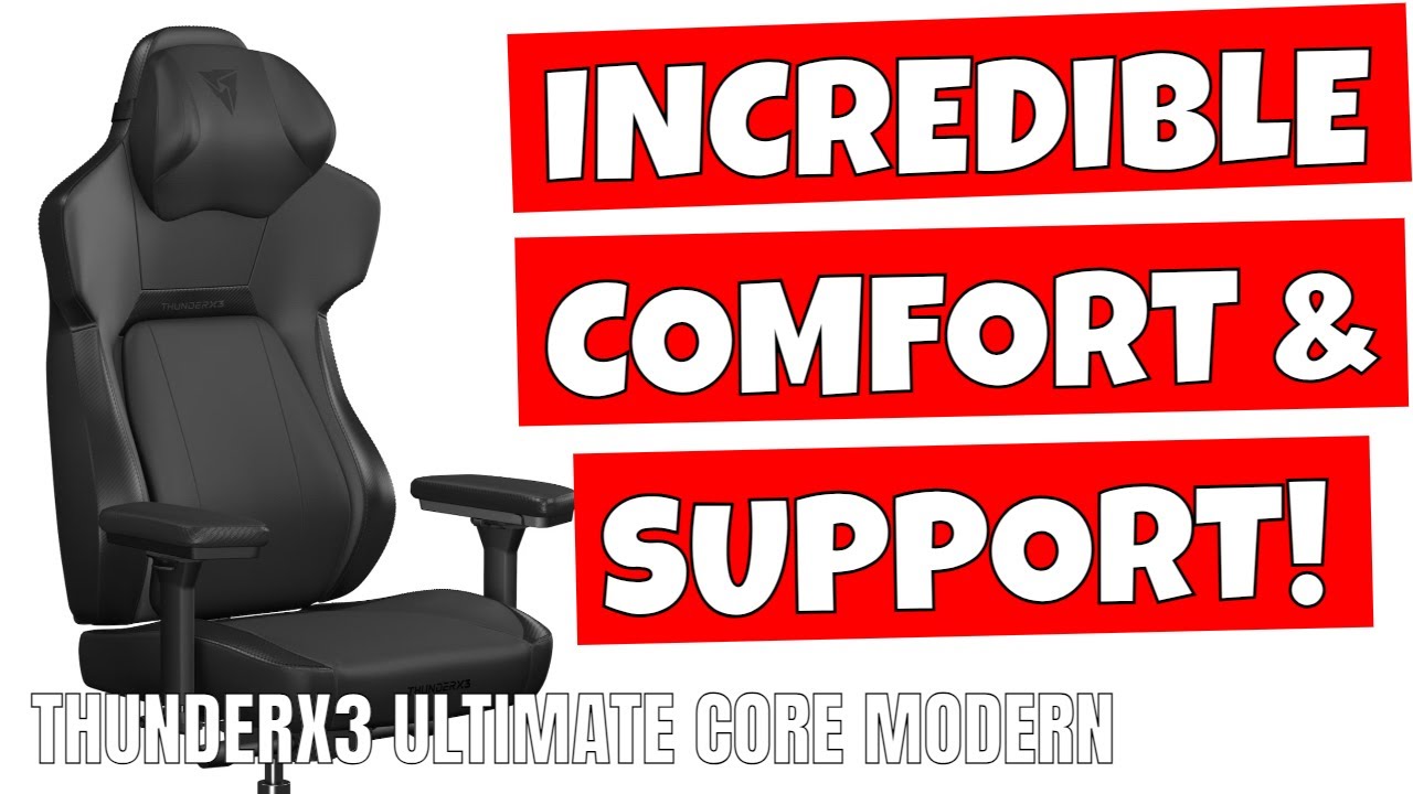 BEST ERGO Gaming Chair Thunderx3 Core Modern Ultimate Lumbar Support ...