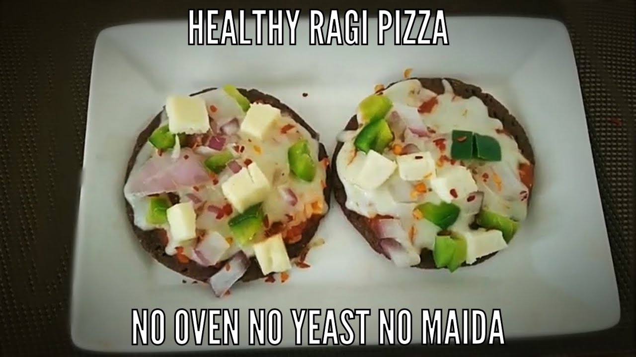 Ragi pizza | No oven,no yeast,No maida mini Ragi Pizza in pan | Finger ...