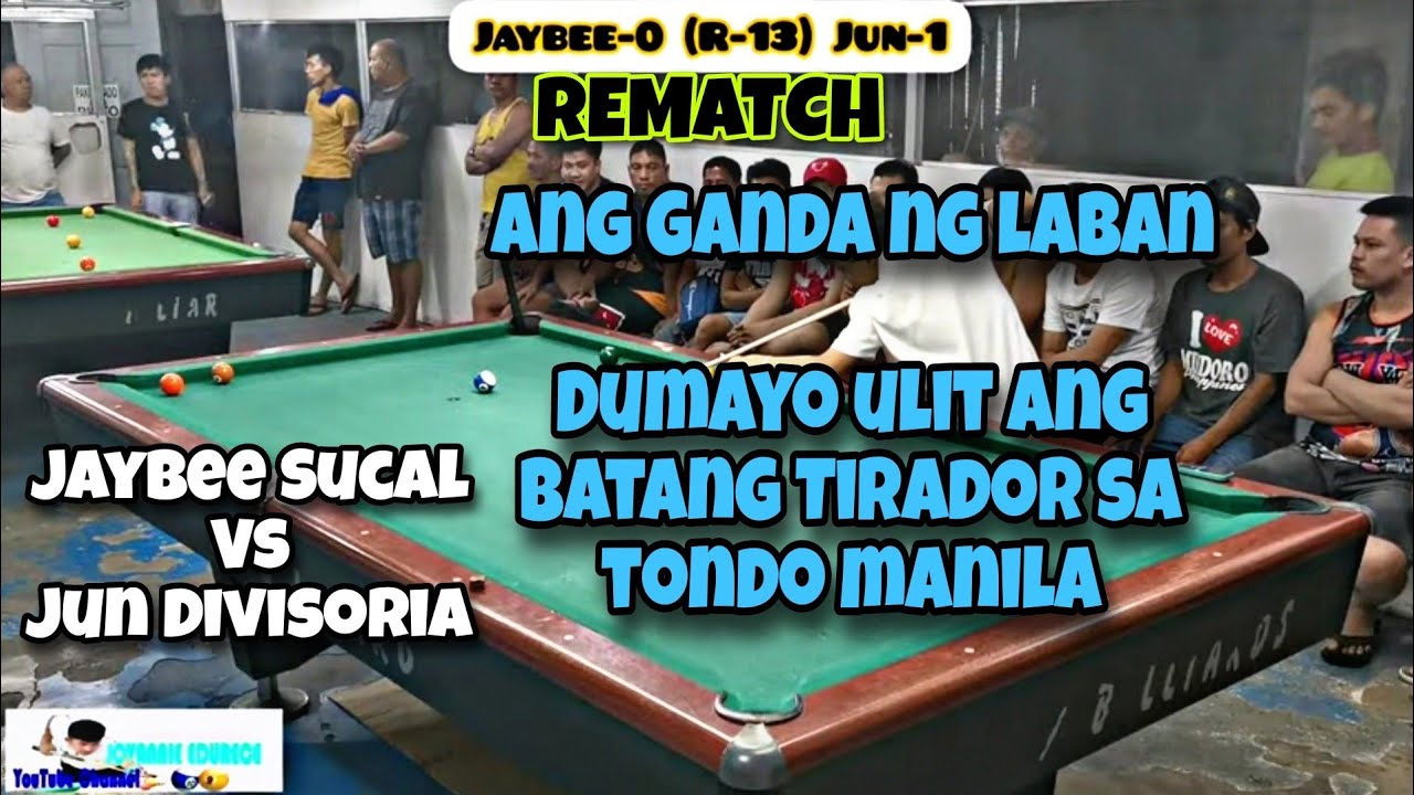 REMATCH | Jaybee Sucal Vs Jun Divisoria | Parehas 10Balls Race-13 - YouTube