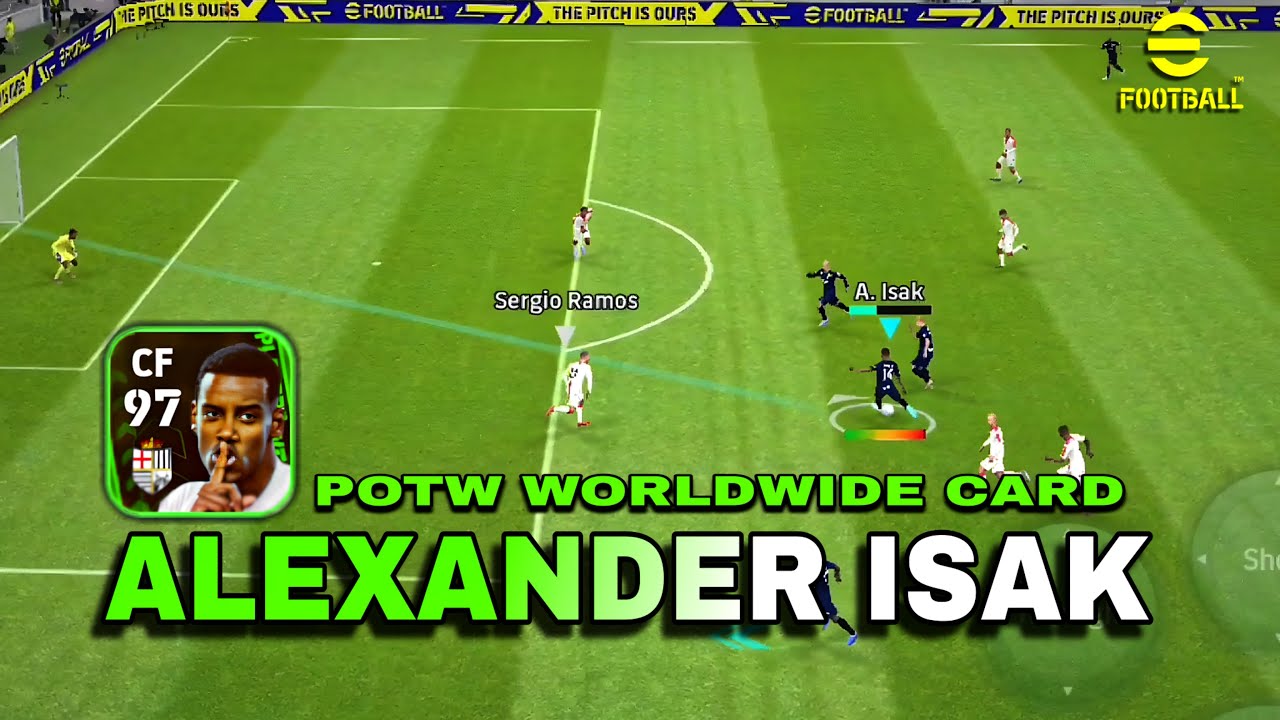 A. Isak potw card review efootball 2023 mobile - YouTube