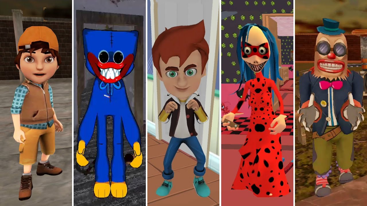 Scary Lady Momo Bug,Grim Face Clown,Home Alone Pranks 3D,Squid Game 3D ...