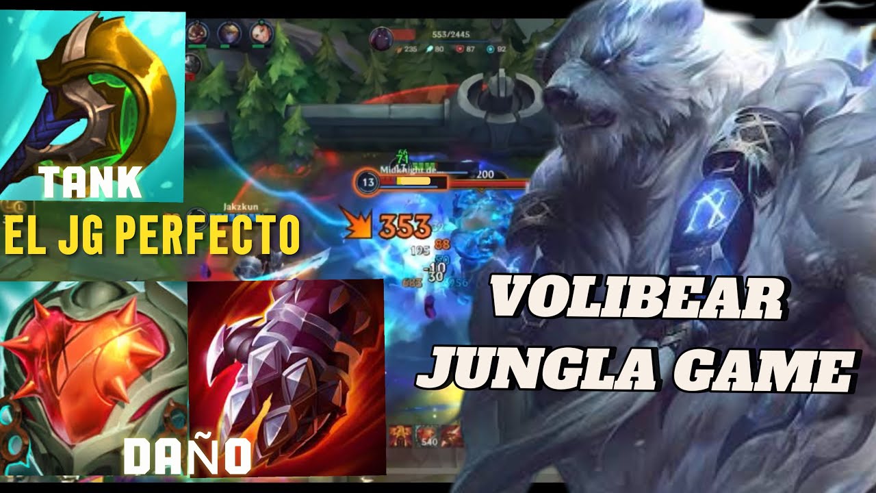 VOLIBEAR | EL DIOS DE LA JUNGLA | Wild Rift Gameplay Volibear Build ...