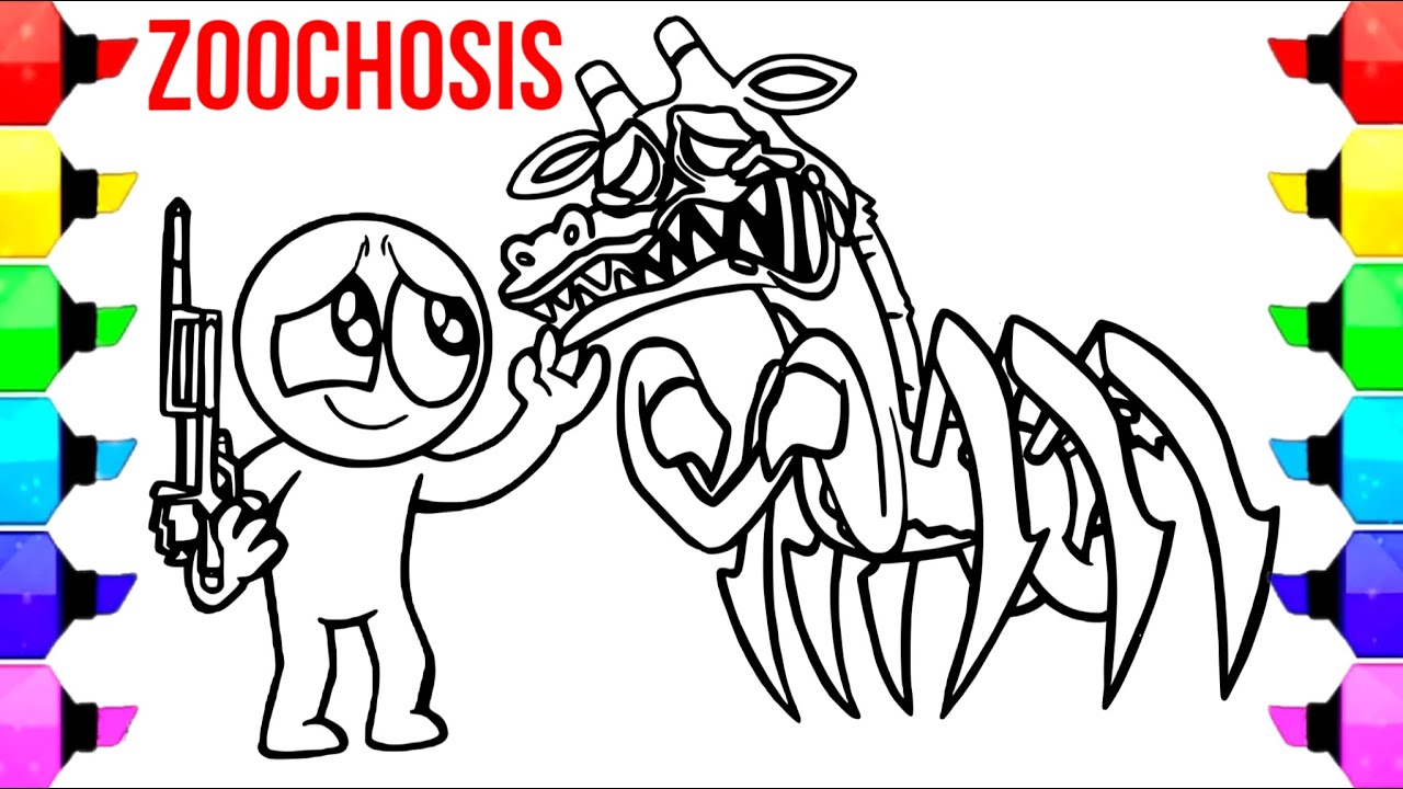 ZOOCHOSIS New Coloring Pages / How to Color New Bosses and Monsters ...
